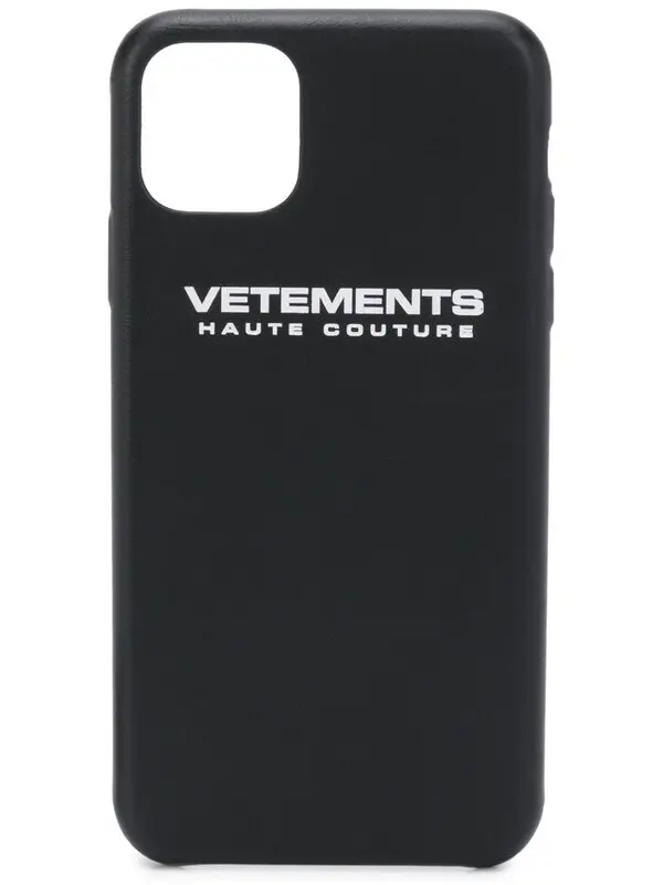 Vetements Logo Iphone 11 Pro Case - Black