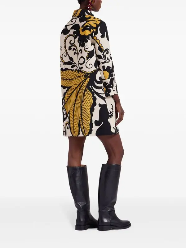 La DoubleJ Graphic-print Shirt Dress - White