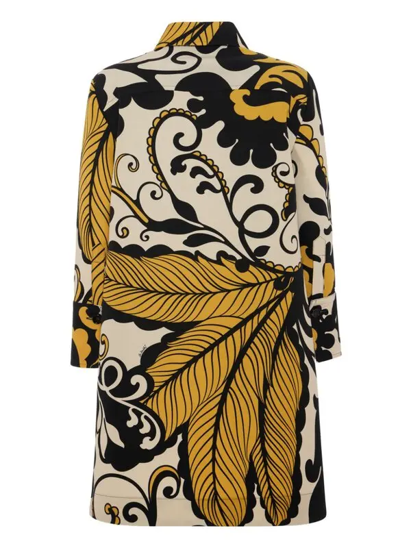 La DoubleJ Graphic-print Shirt Dress - White