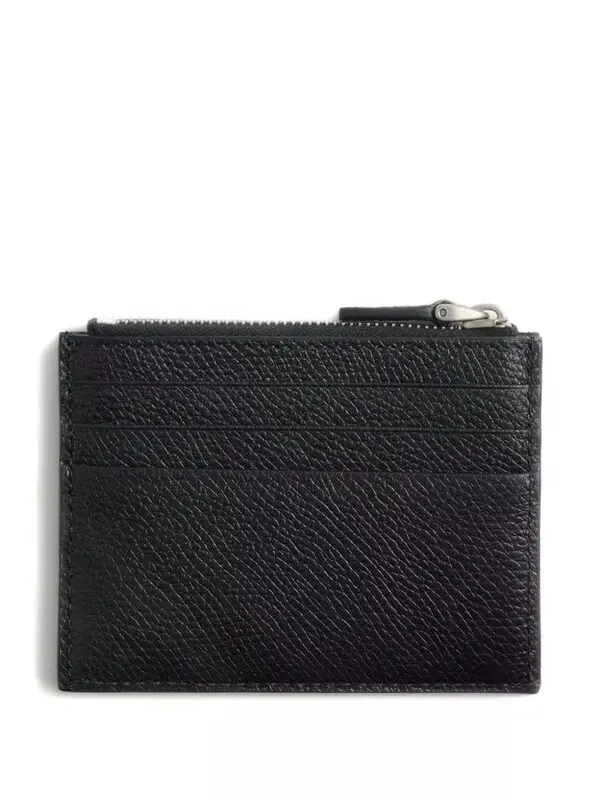 Valentino Garavani Vlogo Signature Leather Wallet - Black
