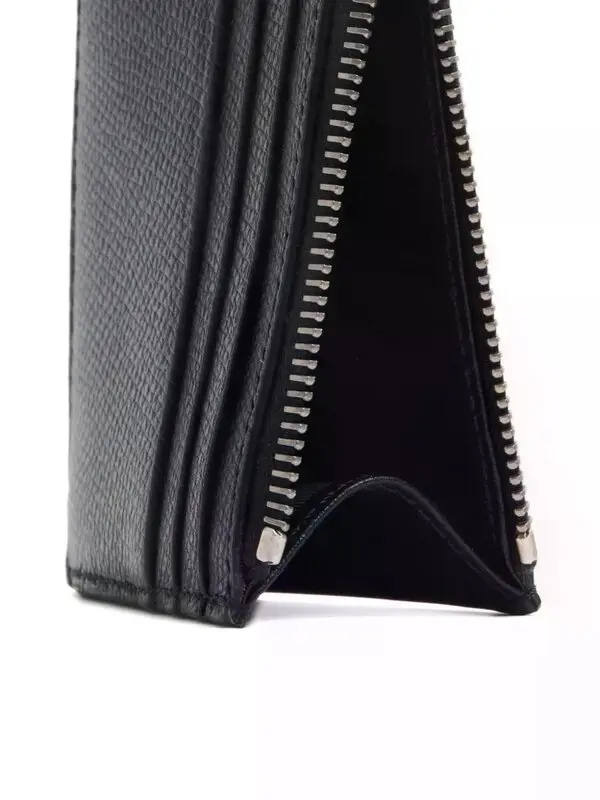 Valentino Garavani Vlogo Signature Leather Wallet - Black