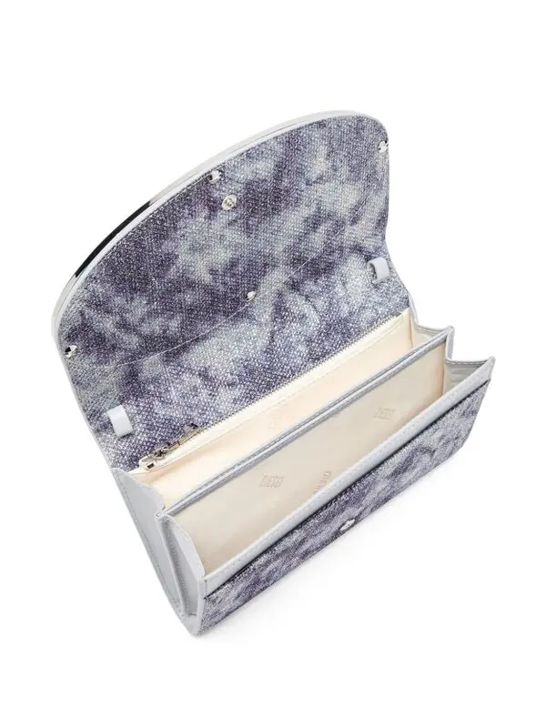 DIESEL® 1dr Wallet With Shimmer Finish - Blue