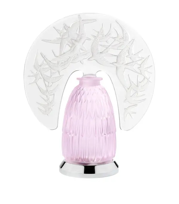 Lalique Rose Nebula Hirondelles Lamp - Clear