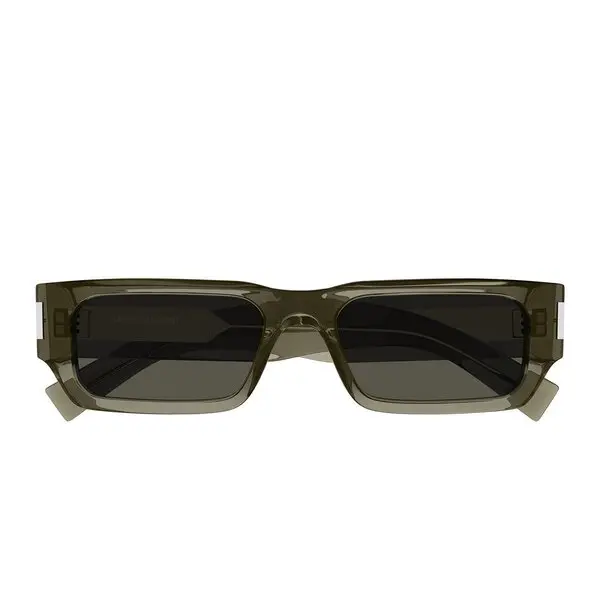Saint Laurent Square Acetate Sunglasses - Beige