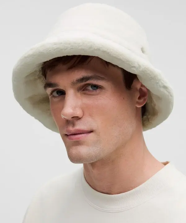 Lululemon Reversible Bucket Hat - White/Bone Lululemon Both Ways Bucket Hat ISEB/BONE Textured Cream  main image 4