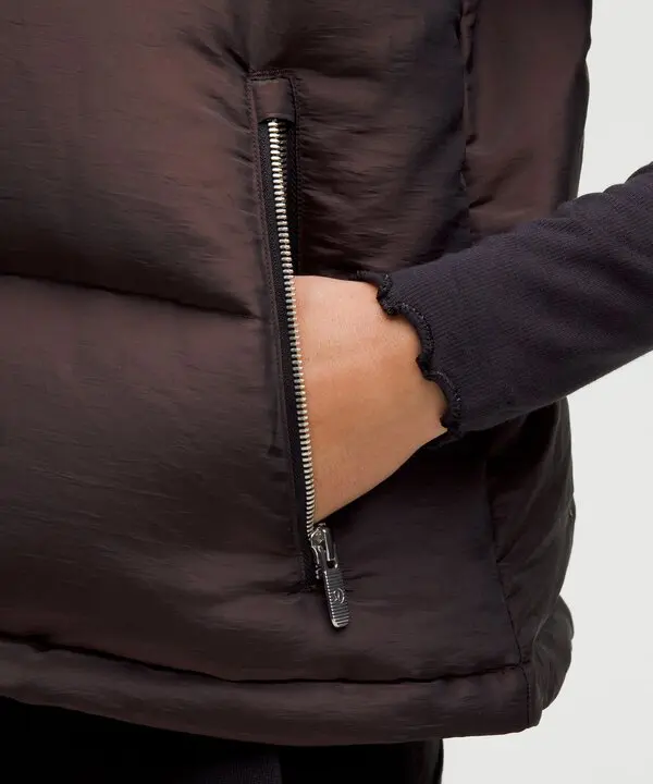 Lululemon Wunder Puff 600-down-fill Cropped Vest Iridescent