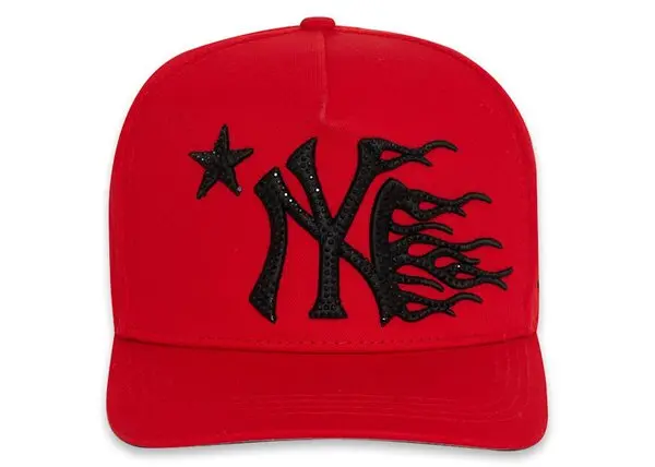 HELLSTAR Ny Snapback Hat - Red/black
