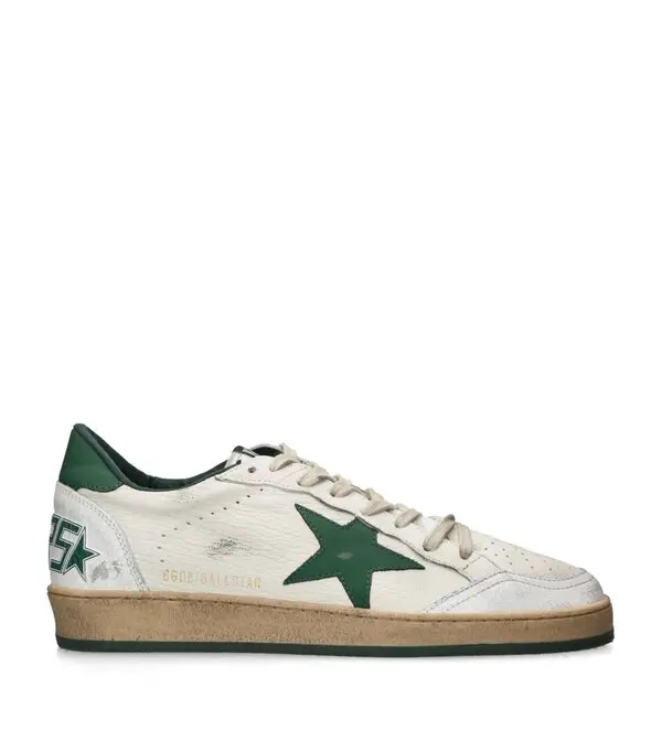 GOLDEN GOOSE Leather Ball Star Sneakers - Green