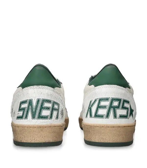 GOLDEN GOOSE Leather Ball Star Sneakers - Green