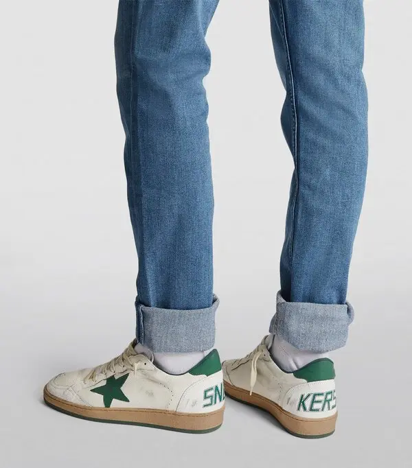 GOLDEN GOOSE Leather Ball Star Sneakers - Green