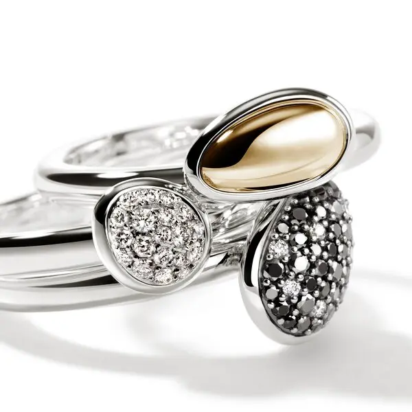 John Hardy Pebble Stacking Rings