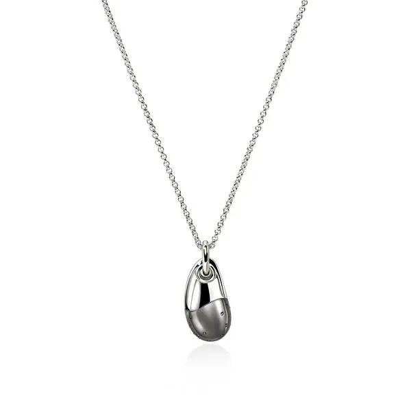 John Hardy Pebble Diamond Pave Necklace