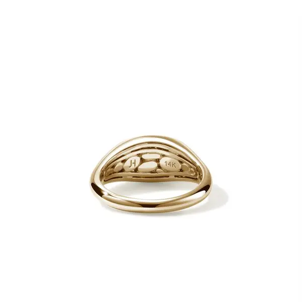 John Hardy Pebble Diamond Ring - Gold