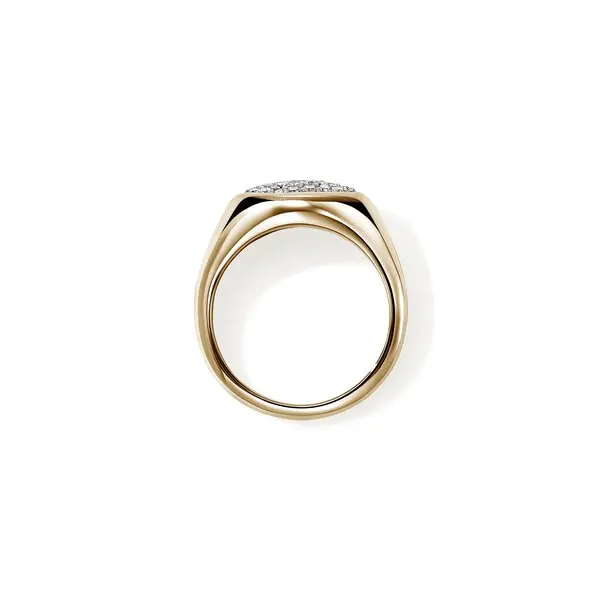John Hardy Pebble Diamond Ring - Gold