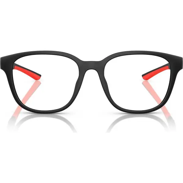 SCUDERIA FERRARI X 52mm Round Frame Optical Glasses - Matte Black