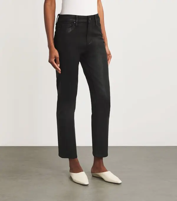 Paige Coated Cindy Cropped Jeans