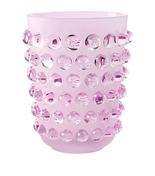 Lalique Extra Large Rose Nebula Mossi Vase - Clear
