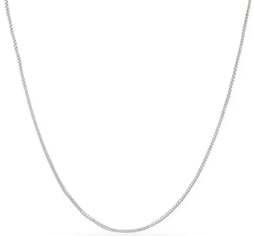 DONATELLO GIAN Sterling Box Chain Necklace - Silver