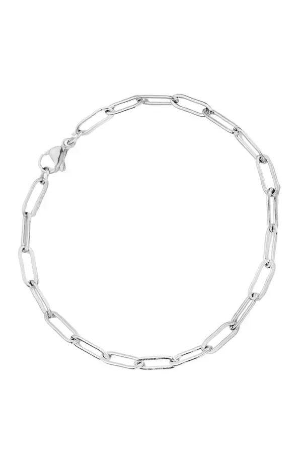 DONATELLO GIAN Sterling Paperclip Chain Bracelet