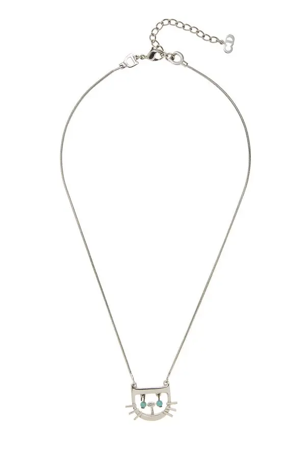 Dior Silver Cat Necklace - Gold | Editorialist