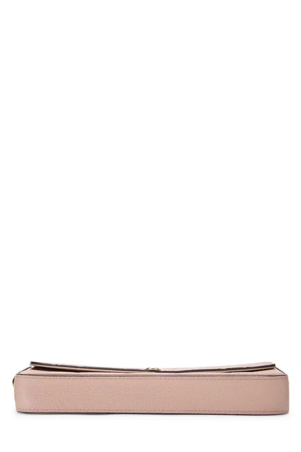 LOUIS VUITTON Monogram Empreinte Pochette Felicie Shoulder Bag - Pink