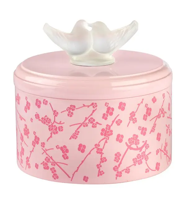 Lalique Medium Rose Nebula Fleurs De Cerisier Box