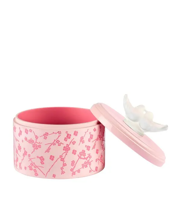 Lalique Medium Rose Nebula Fleurs De Cerisier Box