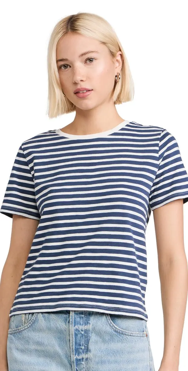 NOTHING PLEASE Boxy Striped T-shirt
