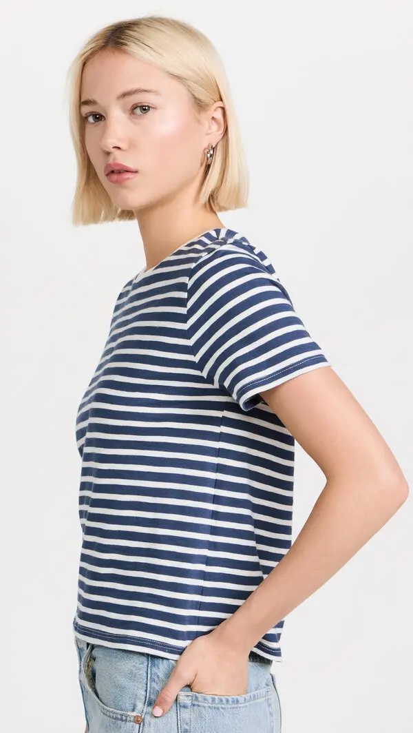 NOTHING PLEASE Boxy Striped T-shirt