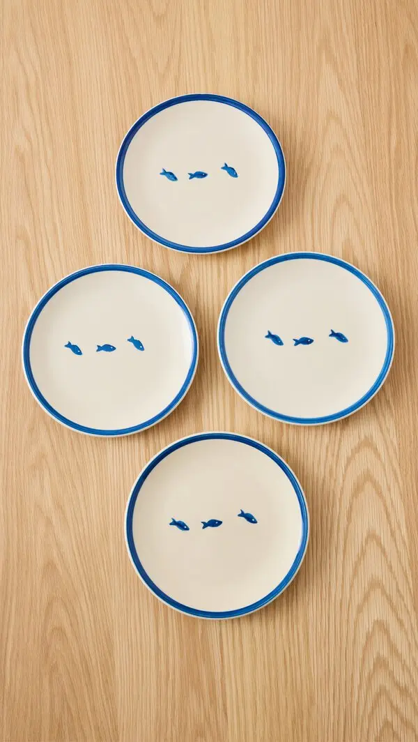 ZAFFERANO Lido Dessert Plate Set Of 4
