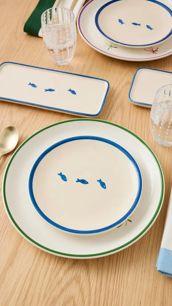 ZAFFERANO Lido Dessert Plate Set Of 4
