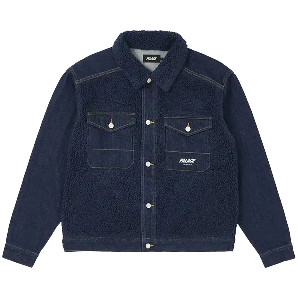 PALACE Grizzly Denim Jacket - Blue