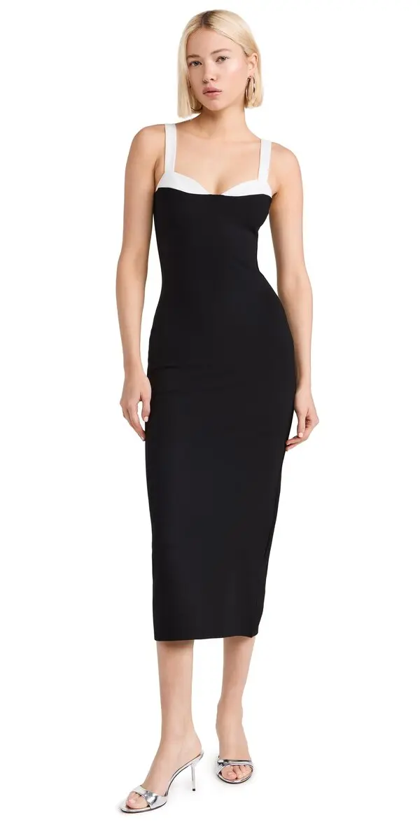 O.P.T Clare Midi Dress In Black - 70% Off | Editorialist