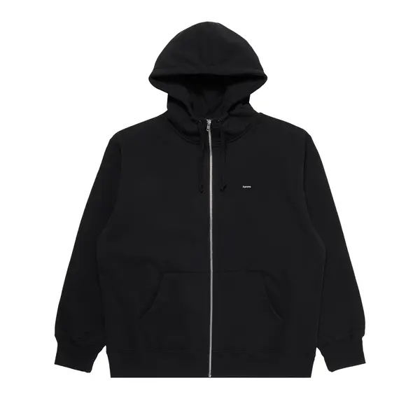 Supreme Small Box Facemask Zip Up Hooded Sweatshirt - Black