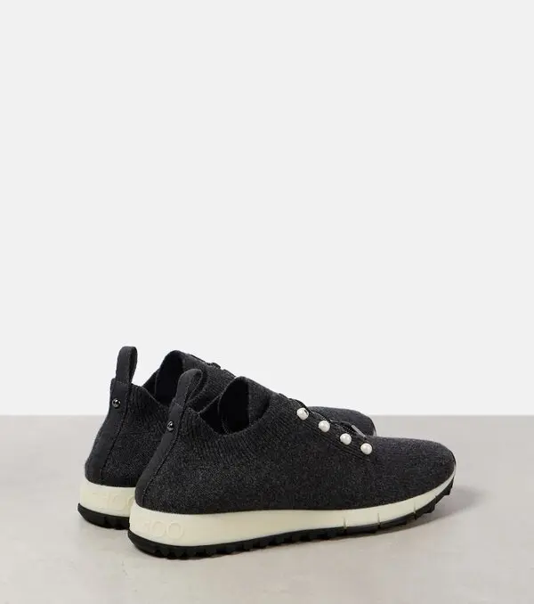 JIMMY CHOO Veles Embellished Sneakers
