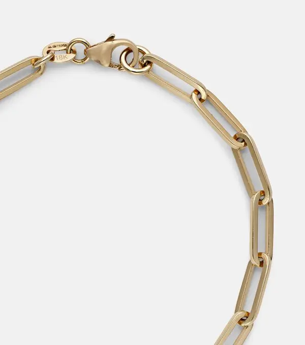 FOUNDRAE Four Leaf Clover Diamond Chain Bracelet In 18kt Yellow