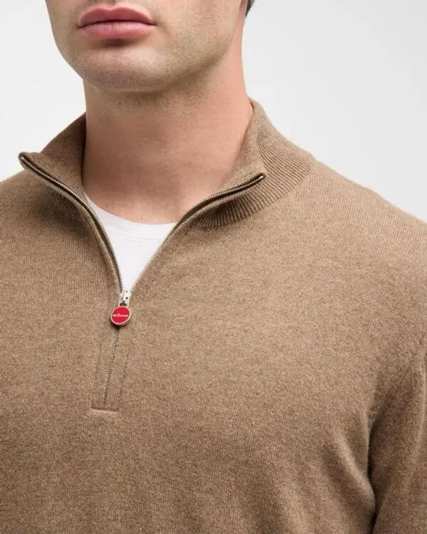 Kiton Cashmere Quarter-zip Sweater