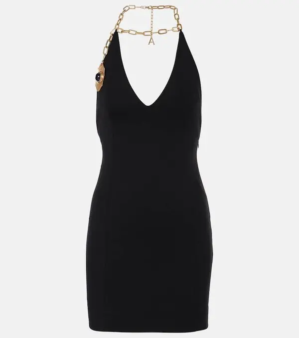 AREA Chain-detail Mini Dress