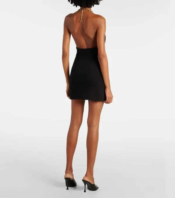 AREA Chain-detail Mini Dress