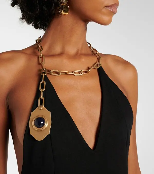 AREA Chain-detail Mini Dress
