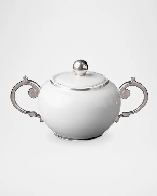 L & APOS;OBJET Aegean -trim Sugar Bowl, 11 Oz