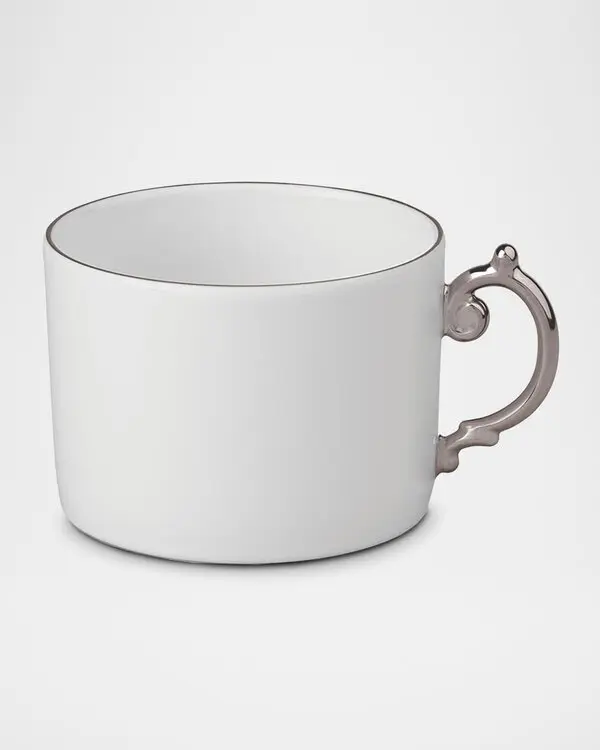 L & APOS;OBJET Aegean -trim Tea Cup, 8 Oz - Platinum