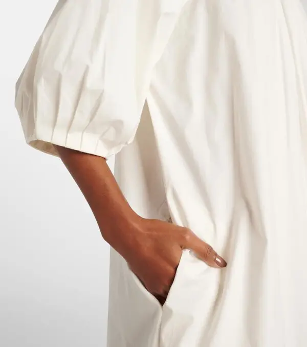 ADRIANA DEGREAS Solid Cotton Maxi Dress