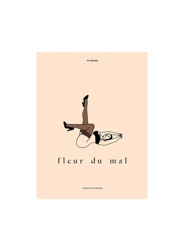 FLEUR DU MAL Sheer Thigh High Stockings - Cocoa