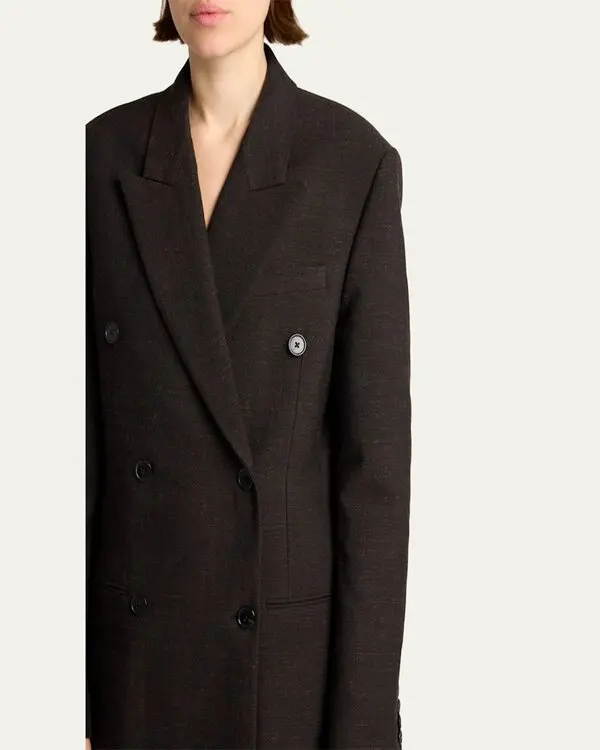 THE ROW - THE ROW Duras Long Double-Breasted Coat