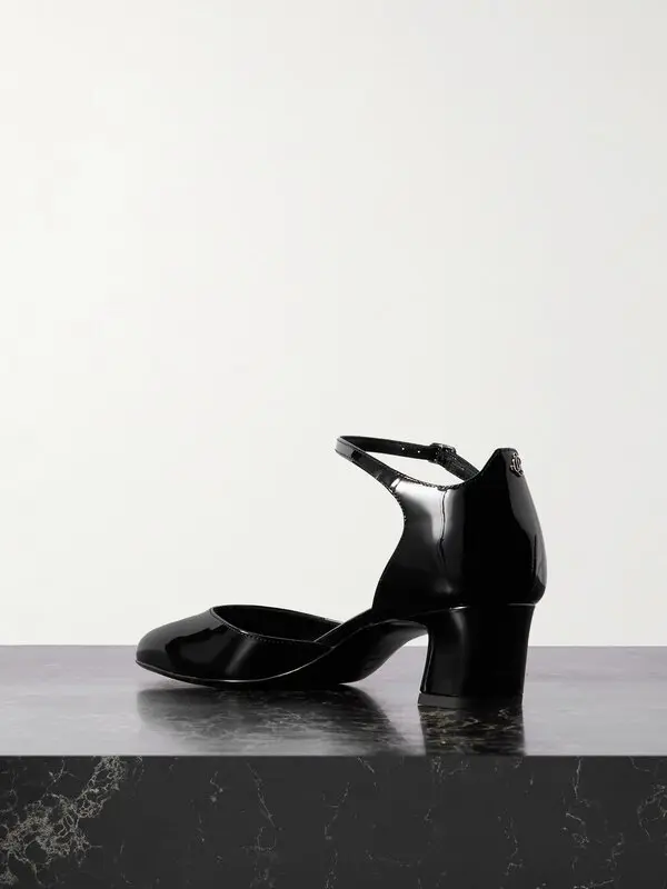 JIMMY CHOO Pixie 45 Patent-leather Mary Jane Pumps