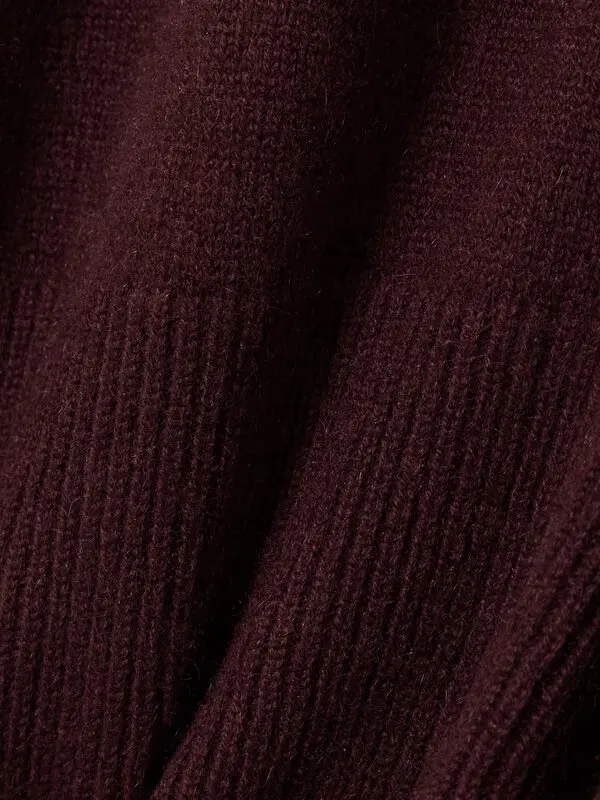 FRAME Gathered Recycled-cashmere Sweater