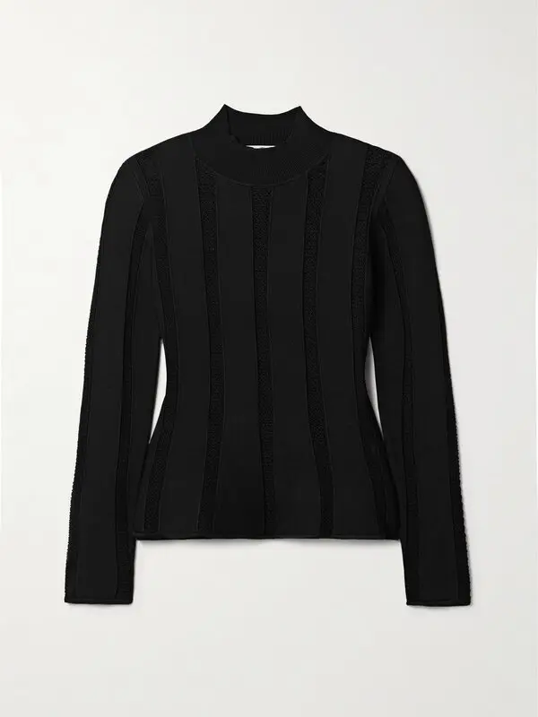 Sea Devon Paneled Stretch-knit Top