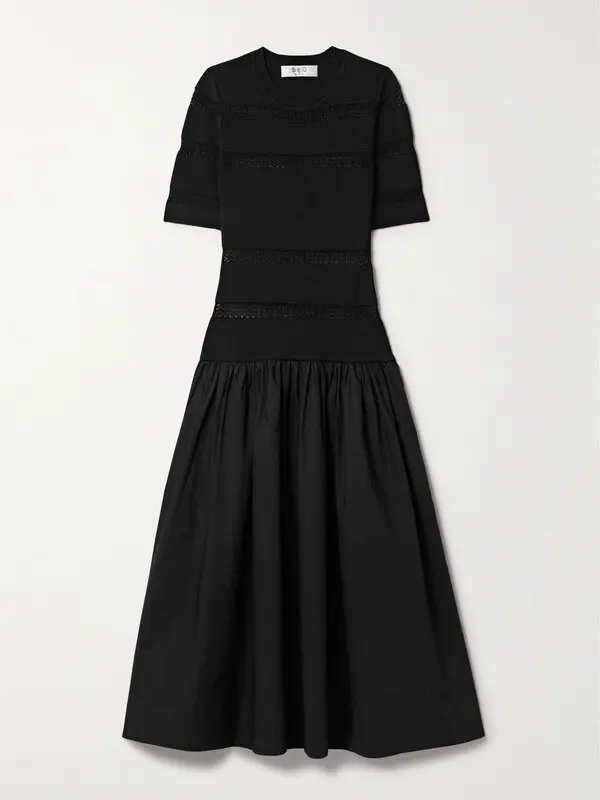 Sea Devon Paneled Midi Dress