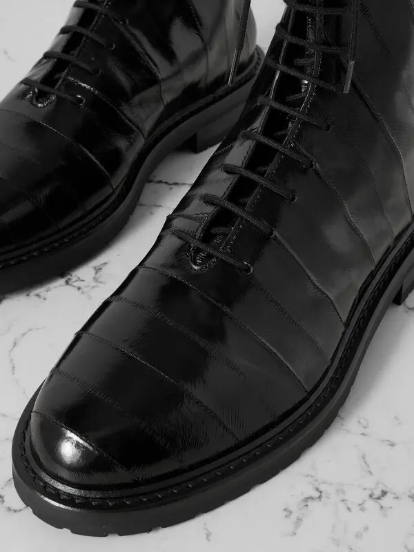 Legres 05 Paneled Eel Ankle Boots